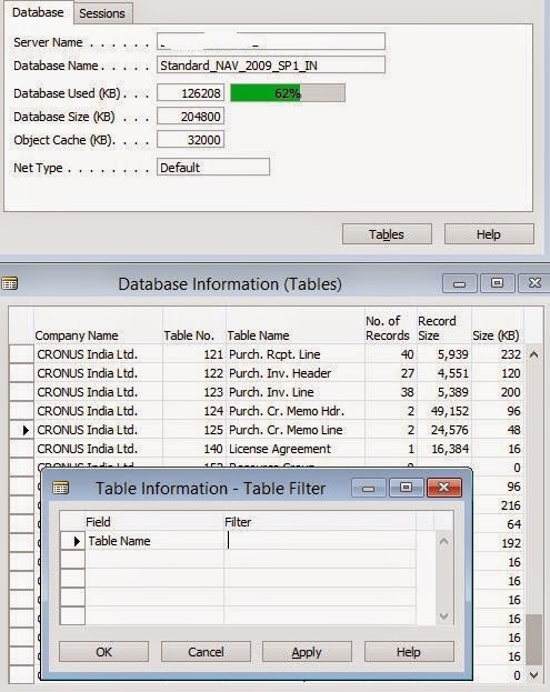 NAV 2013 R2 & Later - Table Information.