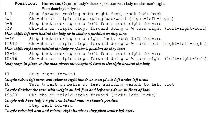 Colorado Cha Cha, aka Cowboy Cha Cha, Denver Cha Cha, Stationary Cha ...