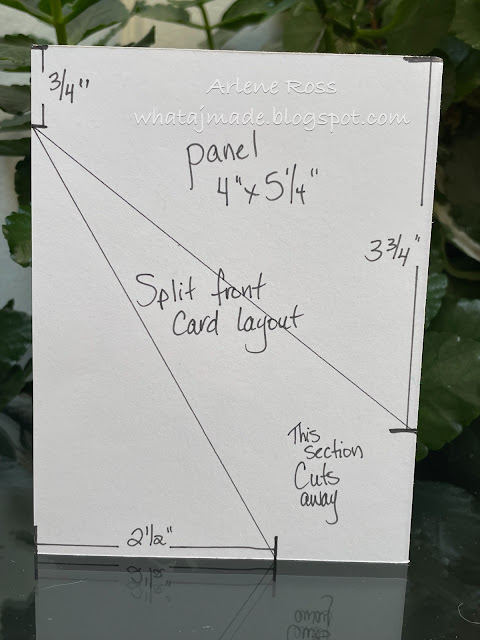 WHAT AJ MADE: Masculine Split Front Card Technique