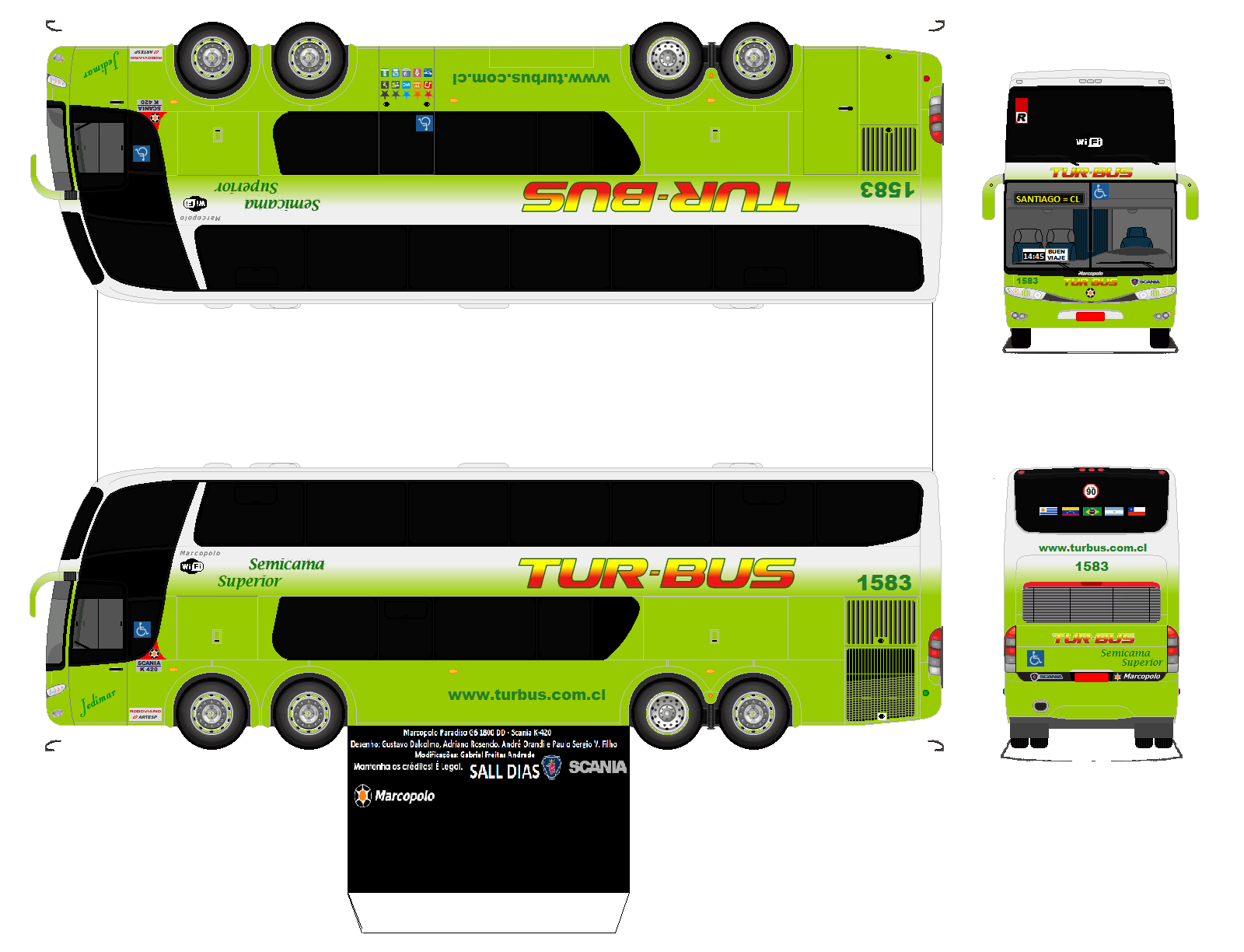 Sejam Bem Vindos ao meu Blog!!!: MARCOPOLO PARADISO TUR-BUS ( SALL DIAS )