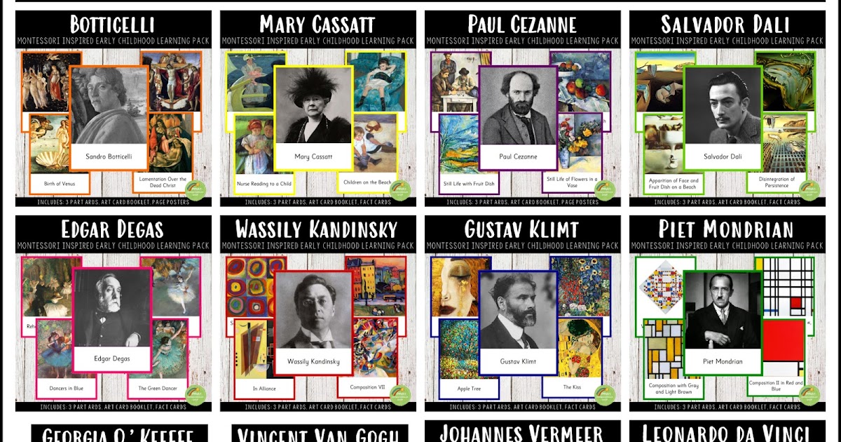 Famous Artists and their Artworks Bundle Set1 | The Pinay Homeschooler