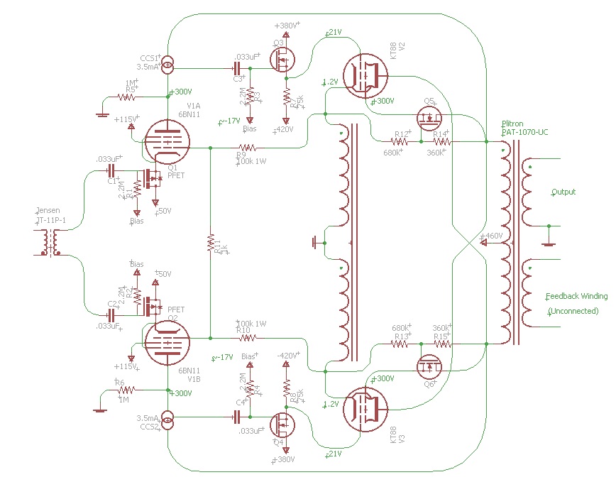 Tube Amps with a Twist: Idea for Ultra-Low Distortion Unity-Coupled Amp