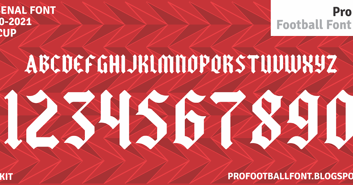 Arsenal 2020-2021 Font