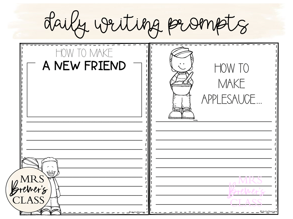 September Writing Activities for the Whole Month! | Mrs. Bremer's Class