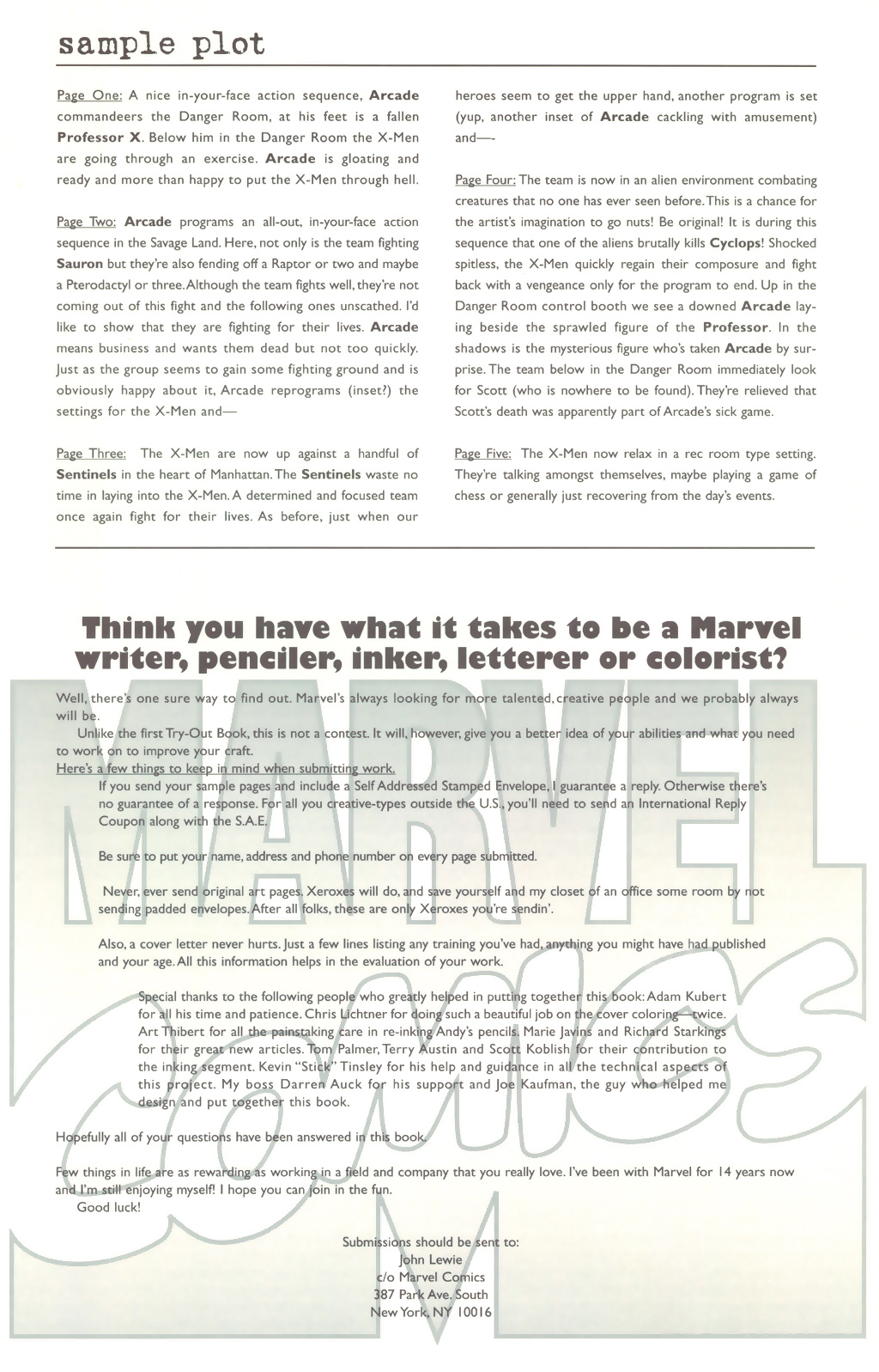 The Dork Review: The New Official Marvel Try-Out Book