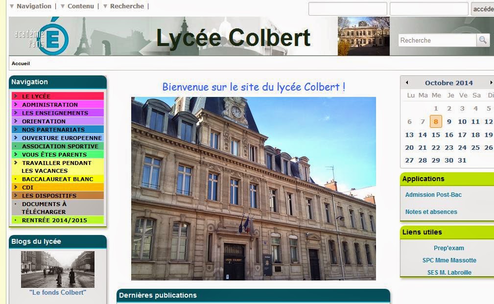 Topographie: Lycée Colbert