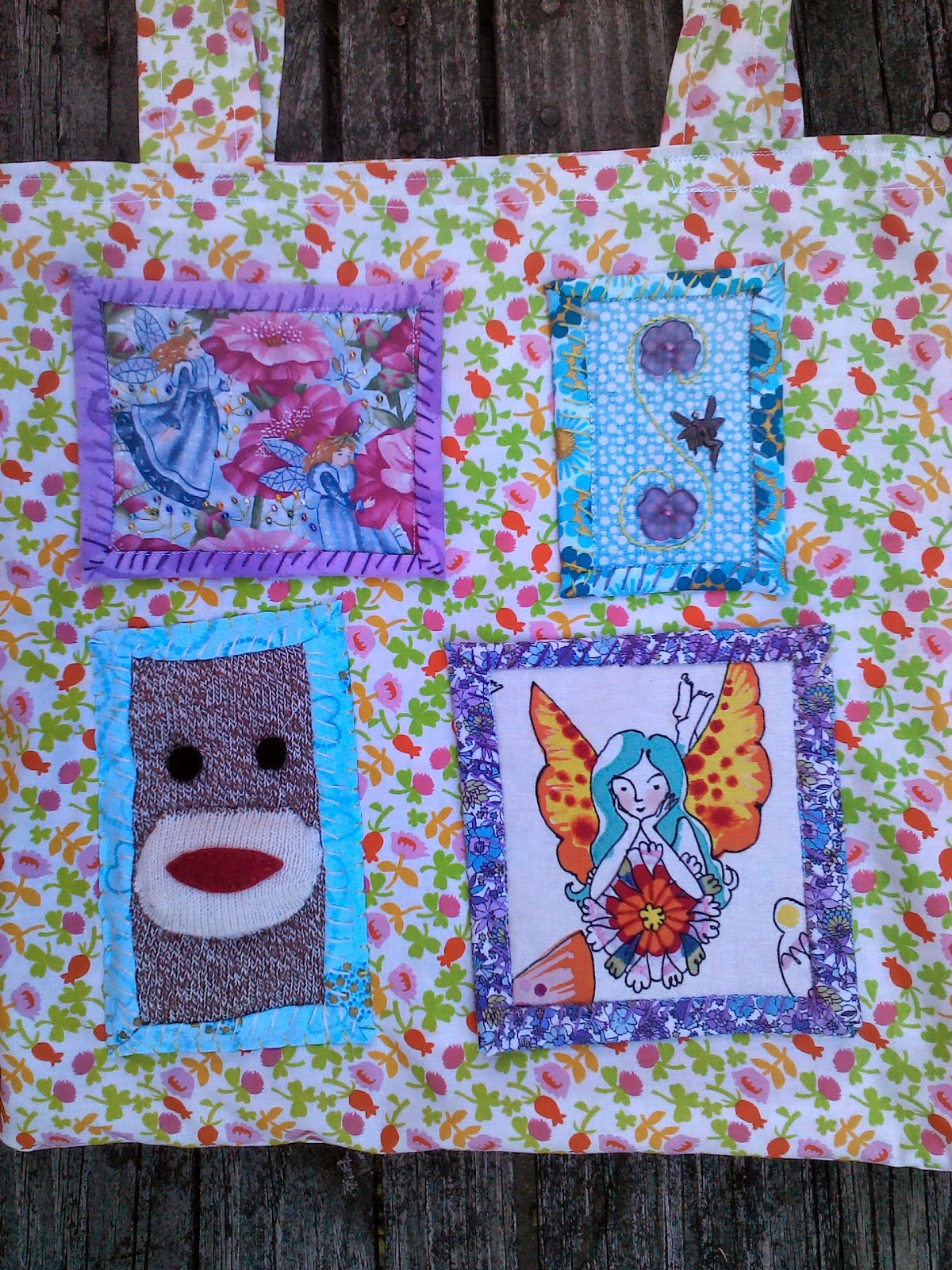 Just Something I Made: Patch Bag!!