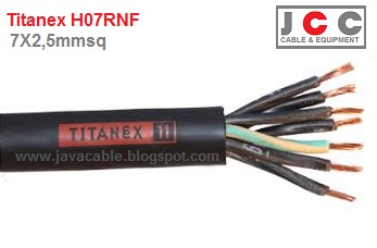 JAVA CABLE CENTER: Ready: Kabel Titanex H07RNF 7X2,5mmsq (ready stock)