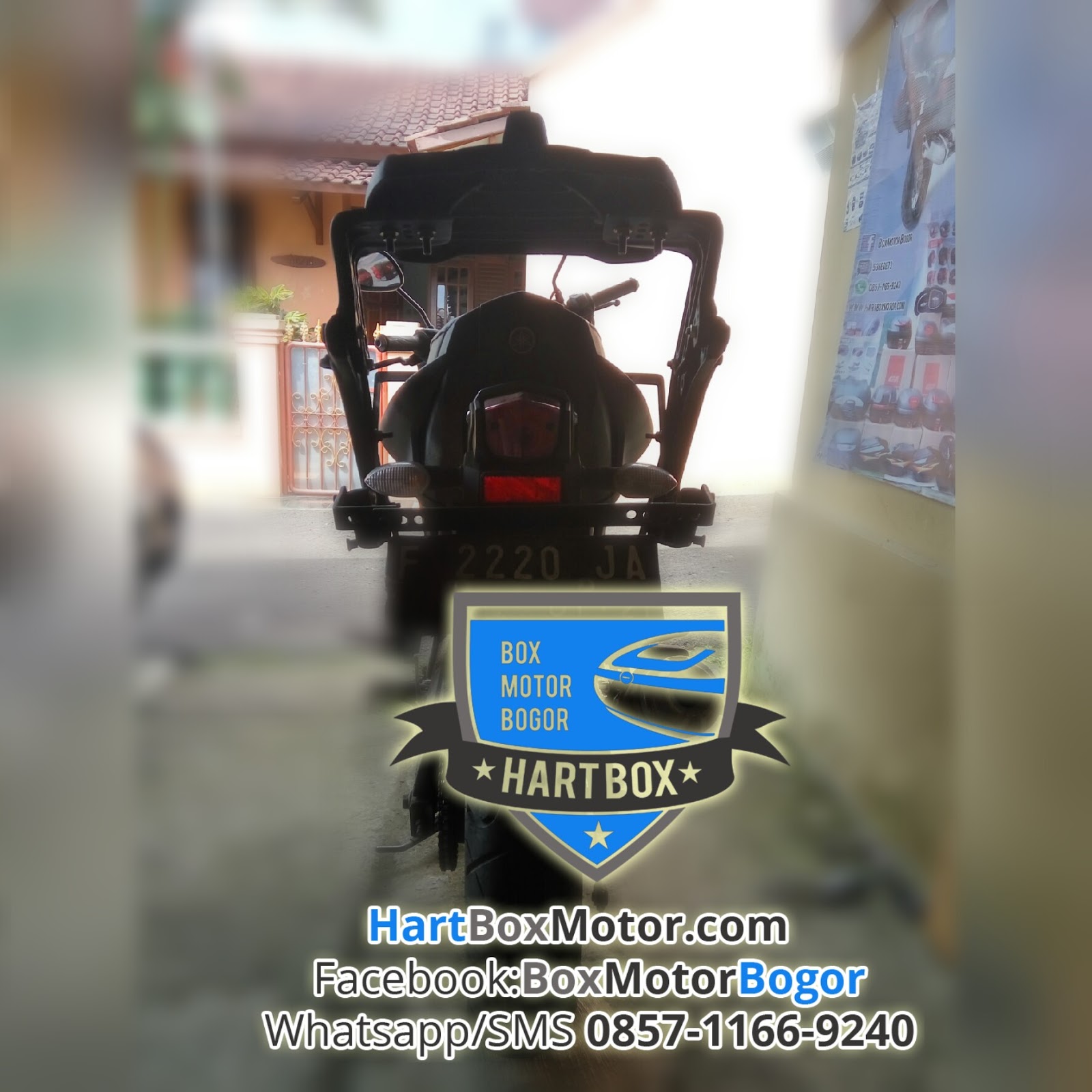 YAMAHA BYSON FI NEW DIPASANG DENGAN BESI BRACKET WINGRACK UNTUK BOX ...