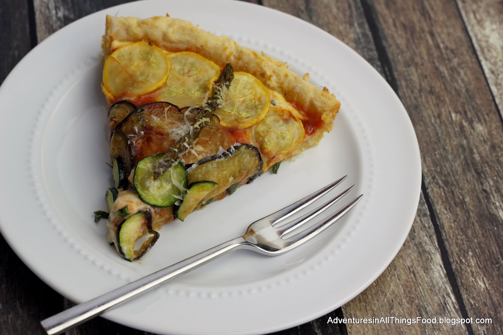 Adventures in all things food: Roasted Vegetable Tart - #SundaySupper