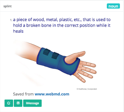 Figtionary: splint