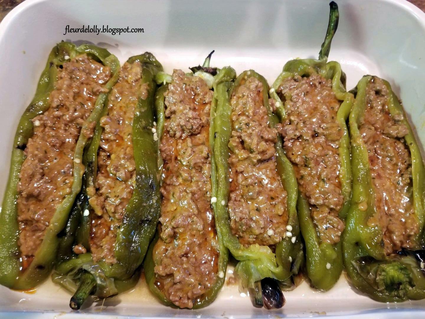 Fleur de Lolly: Baked Beef Chile Rellenos