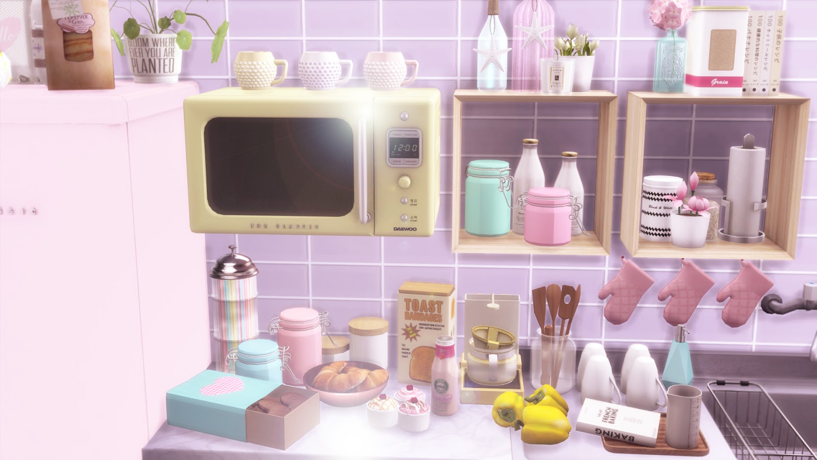 SIMS 4 - CUTEST KITCHEN DL + CC - Bárbara Sims