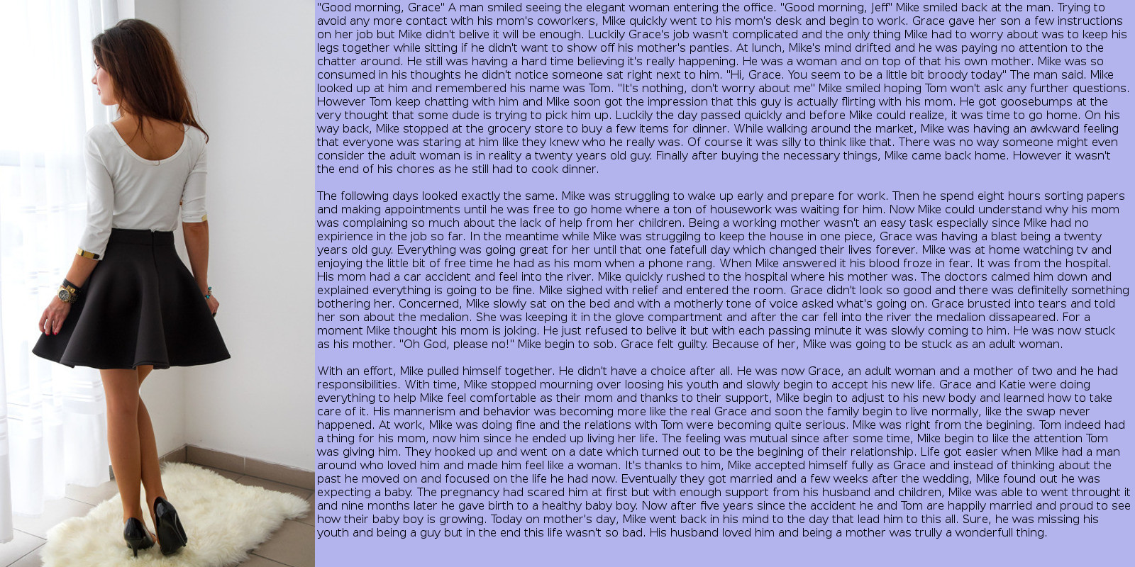 Marti's tg captions: Mother's day as mom (Request)