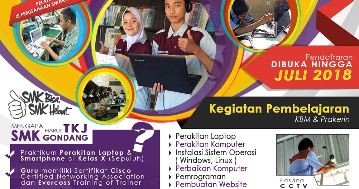 DESAIN BROSUR / PAMFLET TKJ KEREN 2018