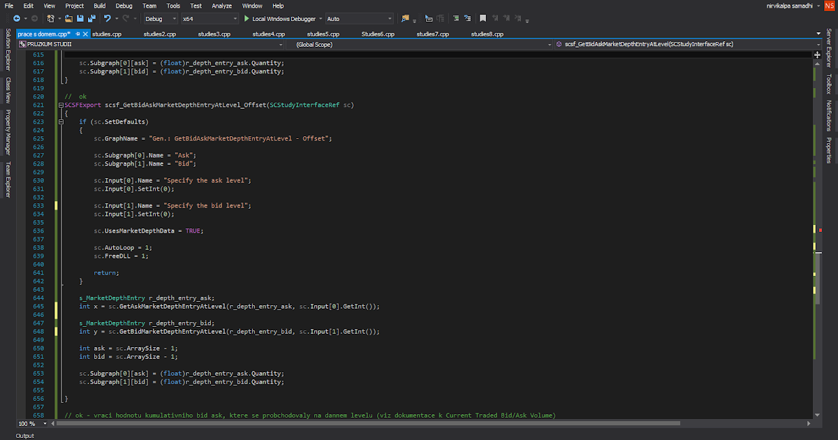 e-mini futures trading: ACSIL function for getting a market depth level ...