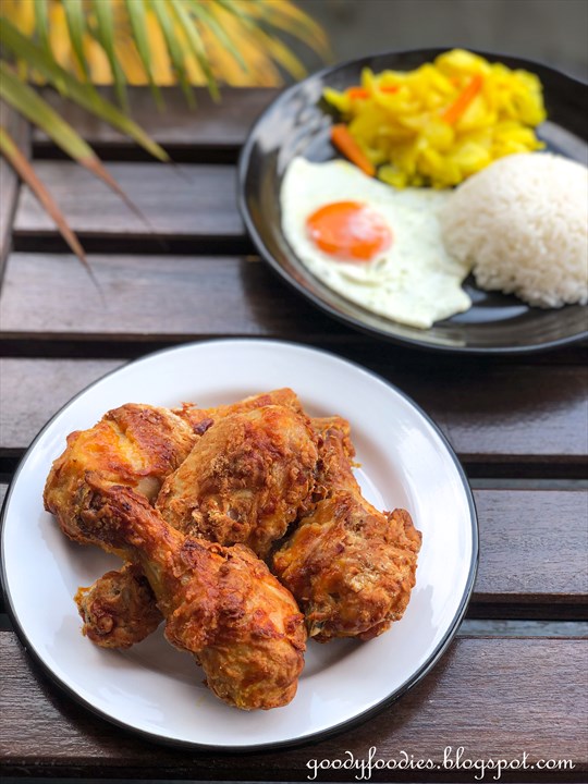 GoodyFoodies: Recipe: Air Fryer Mamak Fried Chicken (Ayam Goreng Mamak)