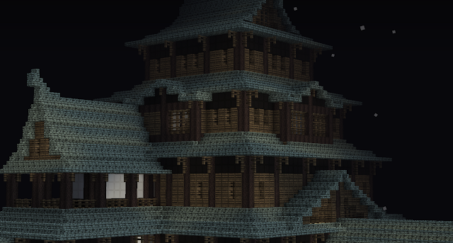 Ryuki Herself: Hauptgebäude in Minecraft fertig, sogar mit "Reisfeld"