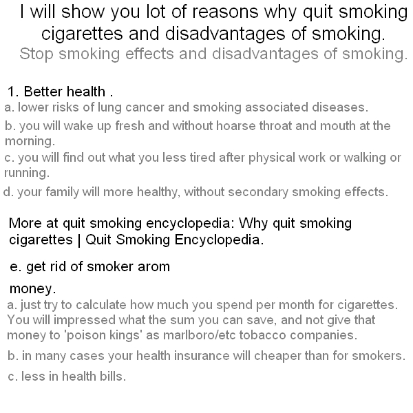 Fitness and Health: why quit smoking cigarettes - Learn the most ...