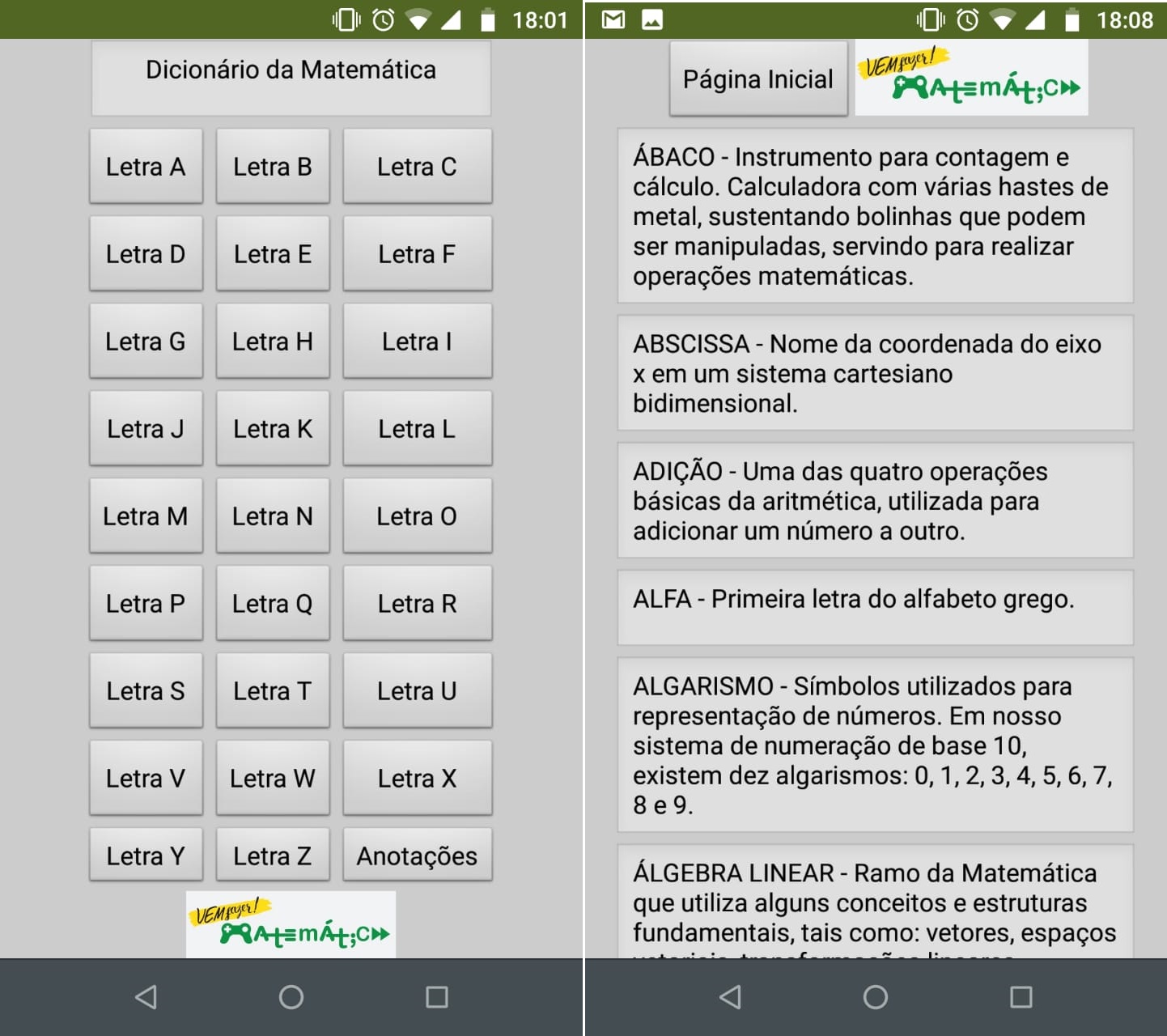 Matemática & Games: Criando o seu MathWords: o aplicativo-dicionário ...
