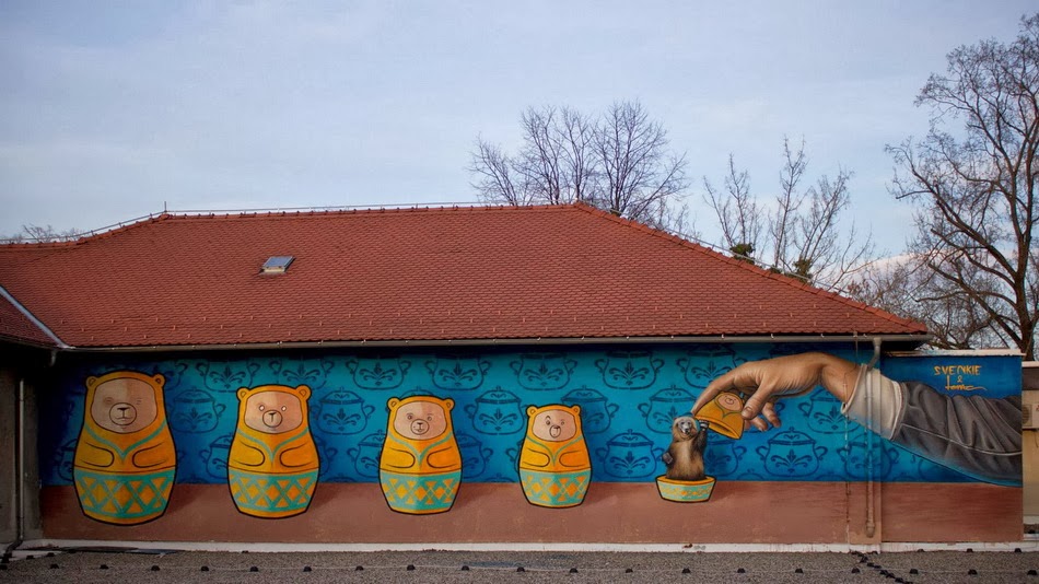 Lonac x Svenki Vidoviti “Meduške” New Mural – Zagreb, Croatia ...