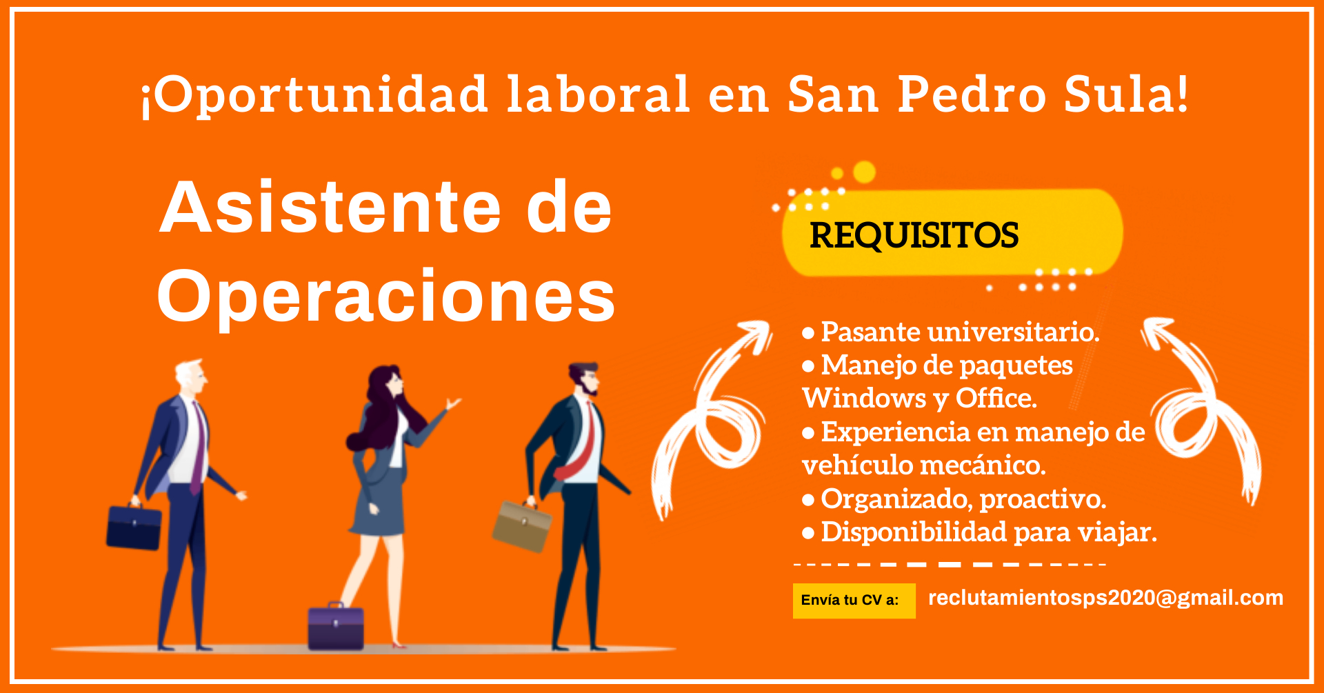 ASISTENTE DE OPERACIONES - SAN PEDRO SULA