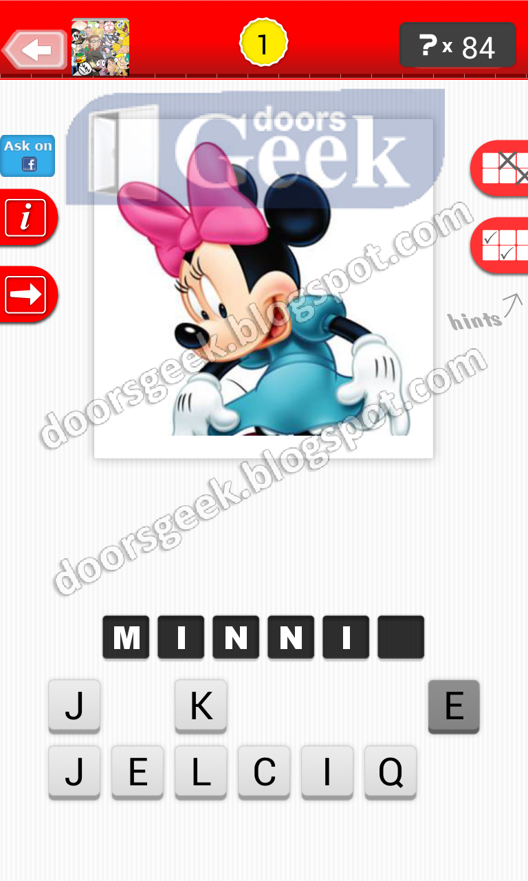 Guess The Cartoon Level 5-1 ~ Doors Geek