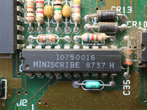 BugWorkShop - 甲蟲工作室: MiniScribe M3425P 20MB 硬碟機（Hard Disk Drive）控制板 - 拆解（三）