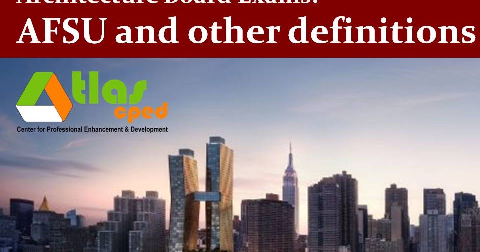 AFSU and other useful definitions | ATLAS CDC Review Center