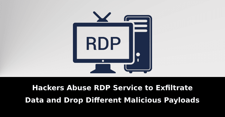 Hackers Abuse RDP Service to Exfiltrate Data and Drop Malware