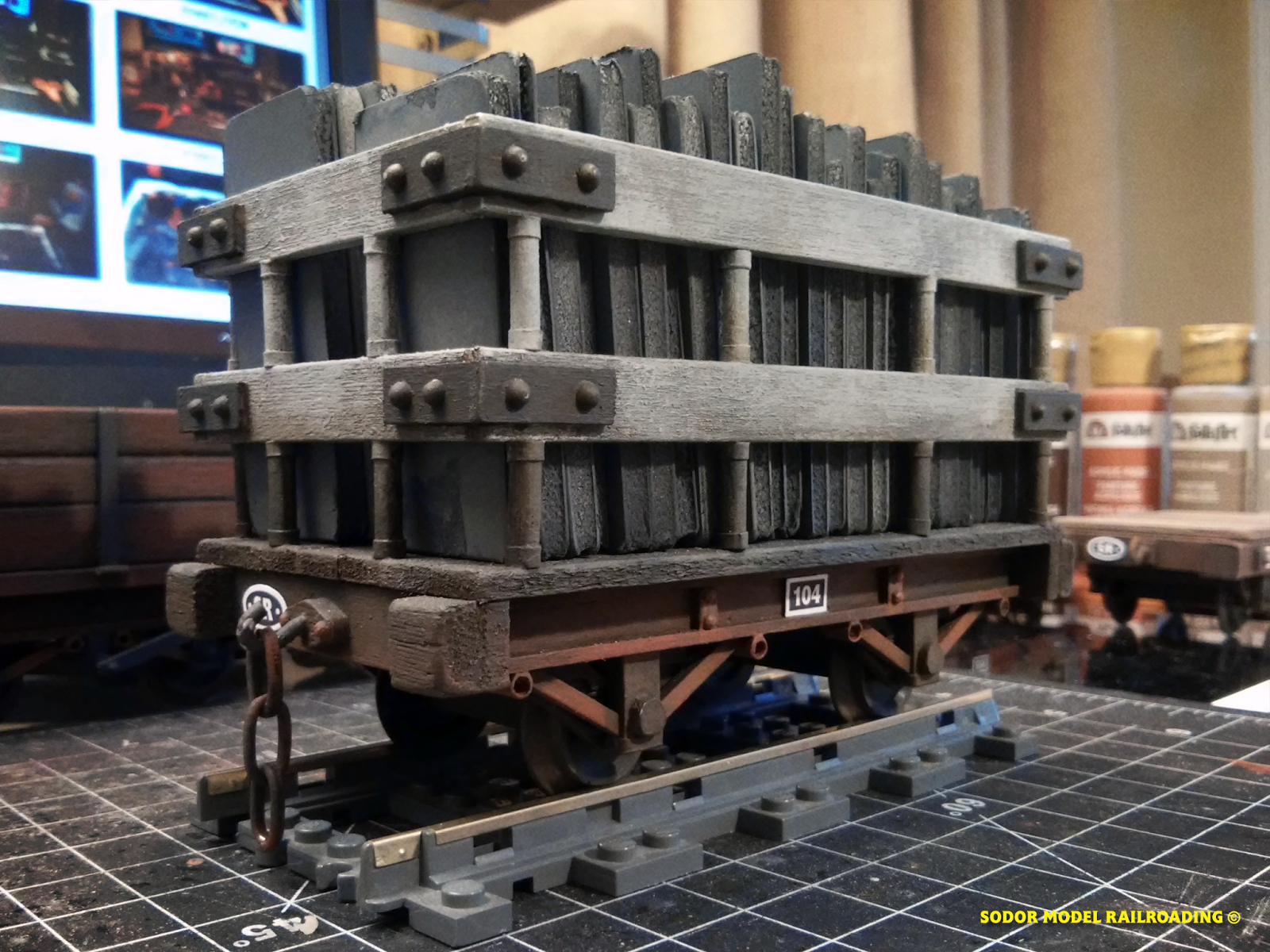 SodorModelRailroading: Scratch-Built Slate Cars | 16mm Scale