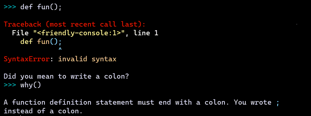 Only Python: Friendly-traceback: testing with Real Python