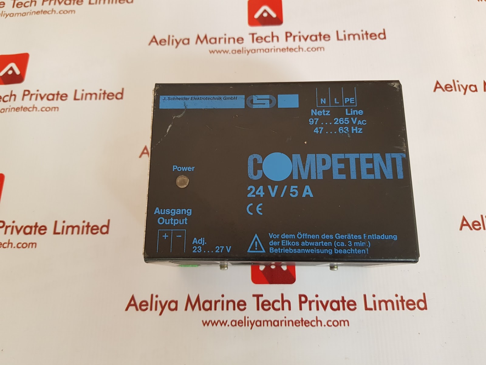 J.SCHNEIDER COMPETENT 24V/5A POWER SUPPLY - Aeliya Marine