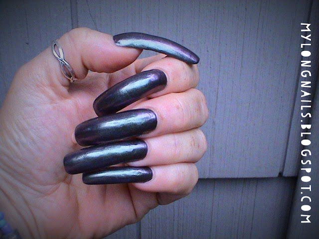 Long Nails: Cheri Henry's natural long nails - 11