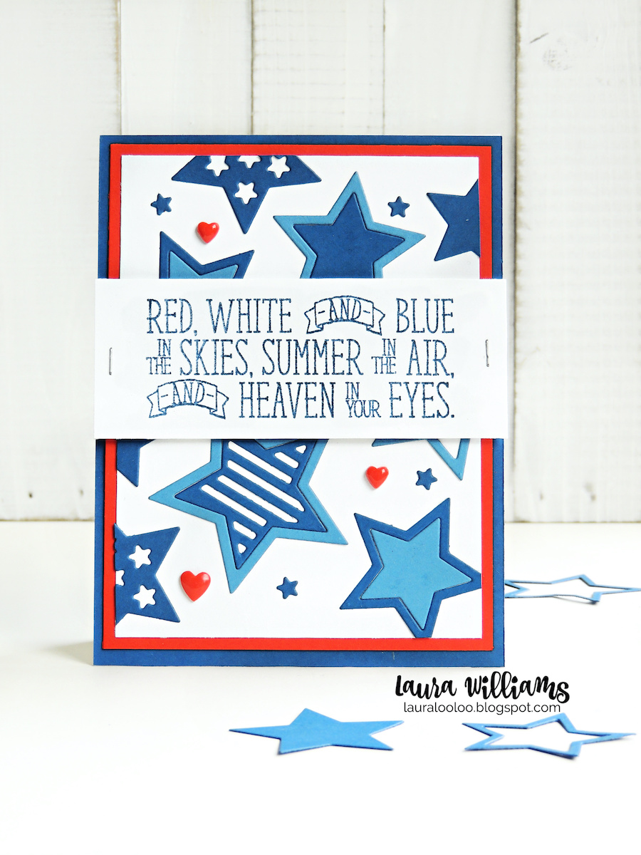 lauralooloo: Try This Simple Red, White + Blue Summertime Card