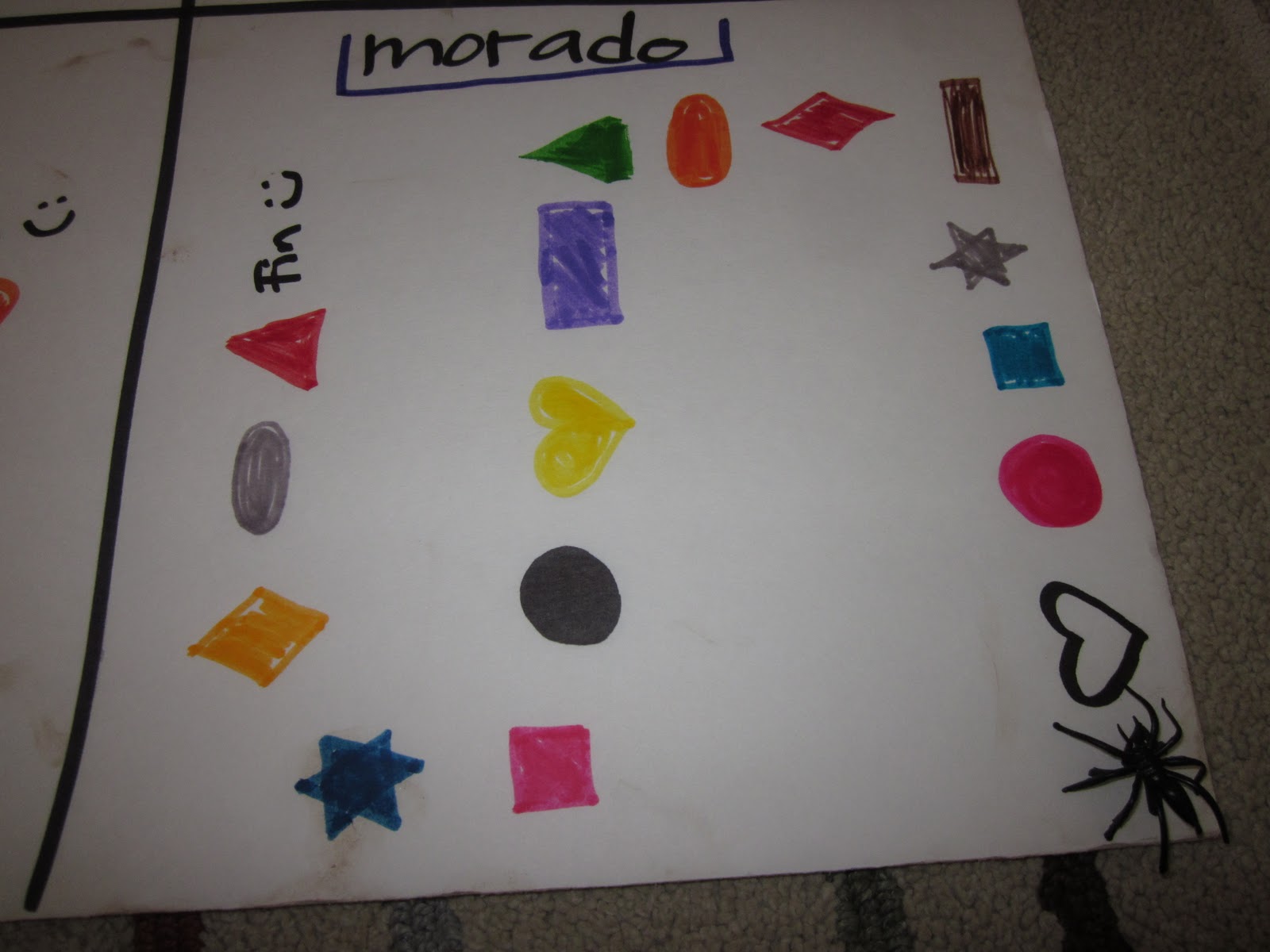 Montessori Spanish Classroom: Shape board game