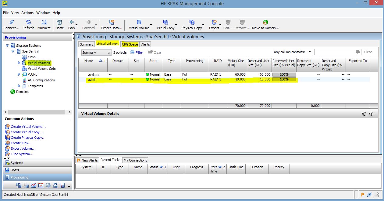 Remote Infrastructure Management: HP 3PAR Storeserv Tutorial