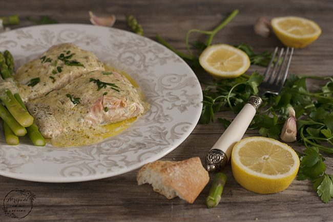 SALMÓN A LA CREMA DE LIMÓN - Atrapada en mi cocina