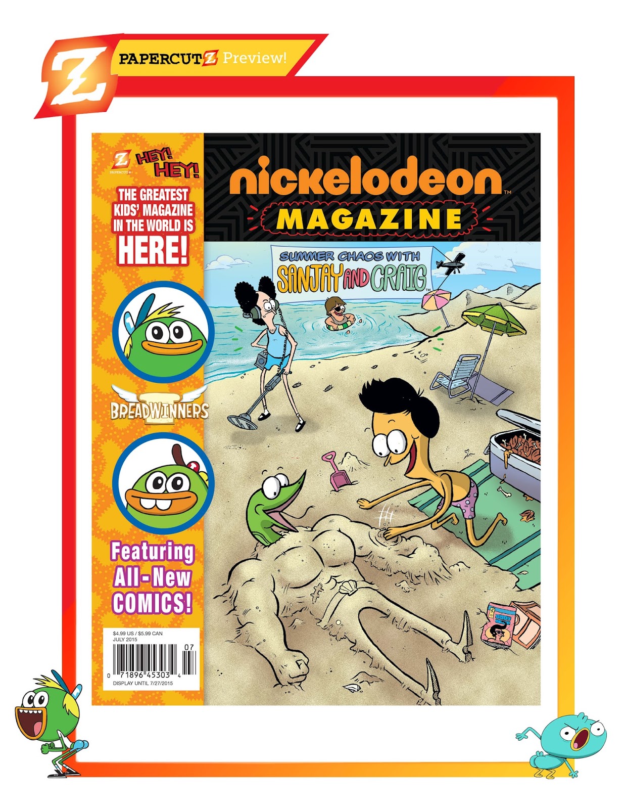 NickALive!: Papercutz To Release Nickelodeon Magazine Issue #1 On ...