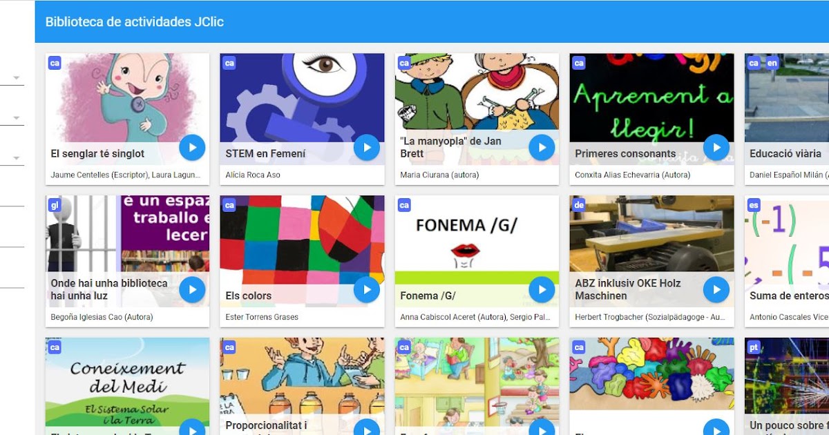 Tu rincón educativo: Juega con Jclic