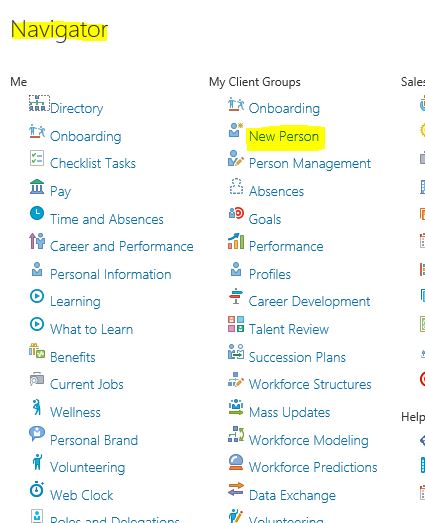 Oracle Application's Blog: How to create Employee in Oracle Fusion