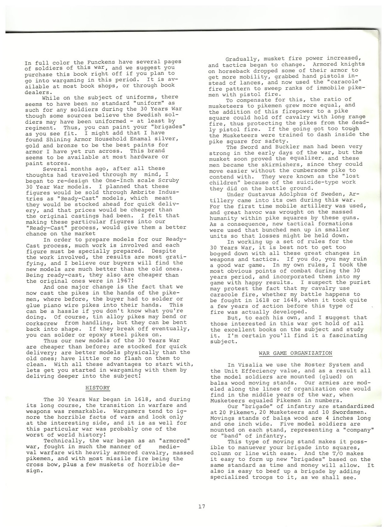 Blunders on the Danube: Wargames Digest 1971 - The 30 Years War