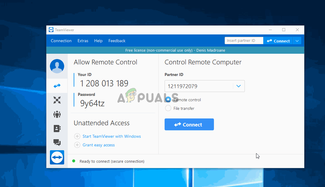 Brinda soporte técnico a distancia CBTIS 128: UII Act 6 Asistencia Teamviewer