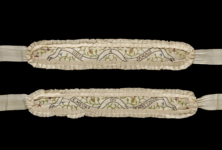 Rococo Atelier: Pair of garters 1780 - work in progress (again)