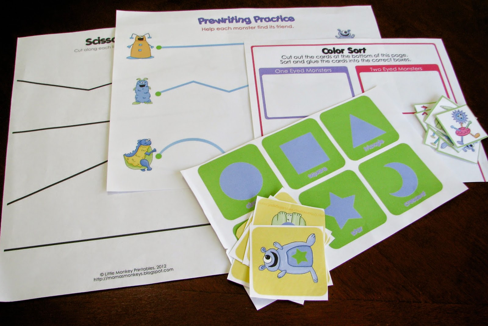 Mommy's Little Helper: Monster Preschool Theme