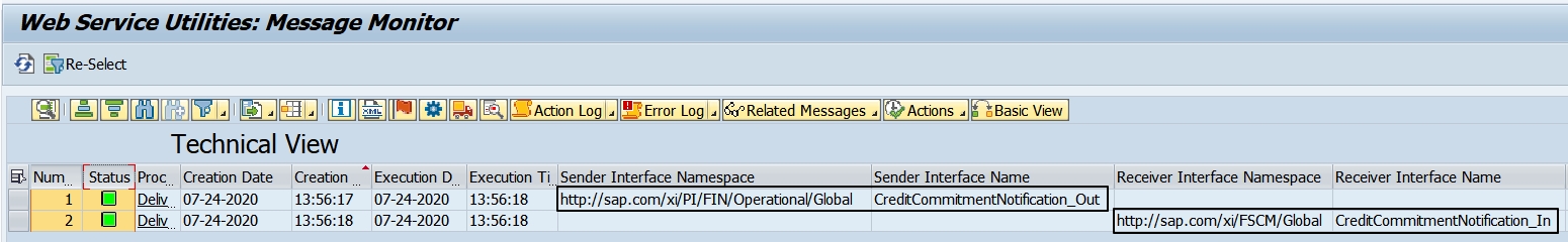 SAP ABAP Central: Credit Exposure Update Process at FSCM by Web Methods