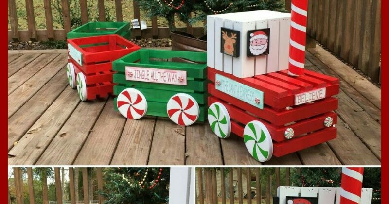 DIY And Household Tips: Make A Cute Christmas Train Out Of Wooden Crates