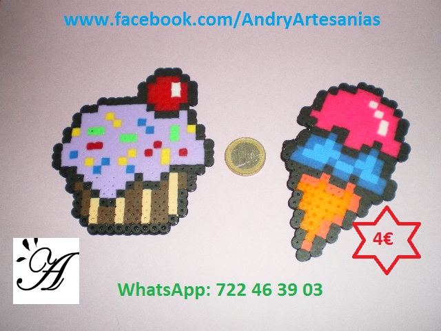 ANDRY ARTESANIAS: HELADOS HAMA BEADS