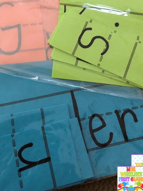 Mrs. Wheeler's First Grade Tidbits: Free Time Bags
