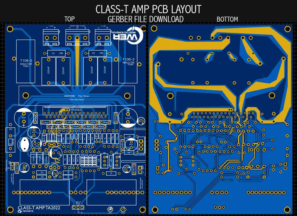 DIY Class T Power Amplifier Tripath TA2022 - Linh Kiện Tháo Máy - Bán ...